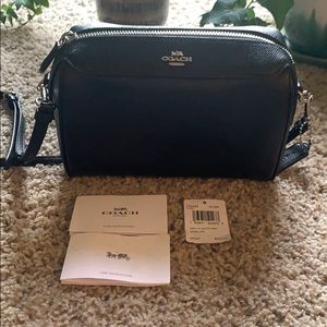 Coach Bags | F72490 Pebble Leather Crossbody Pouch Black | Poshmark